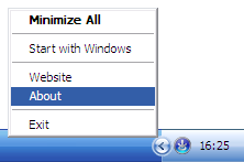 Minimize full screen games to system tray with GameMinimizer